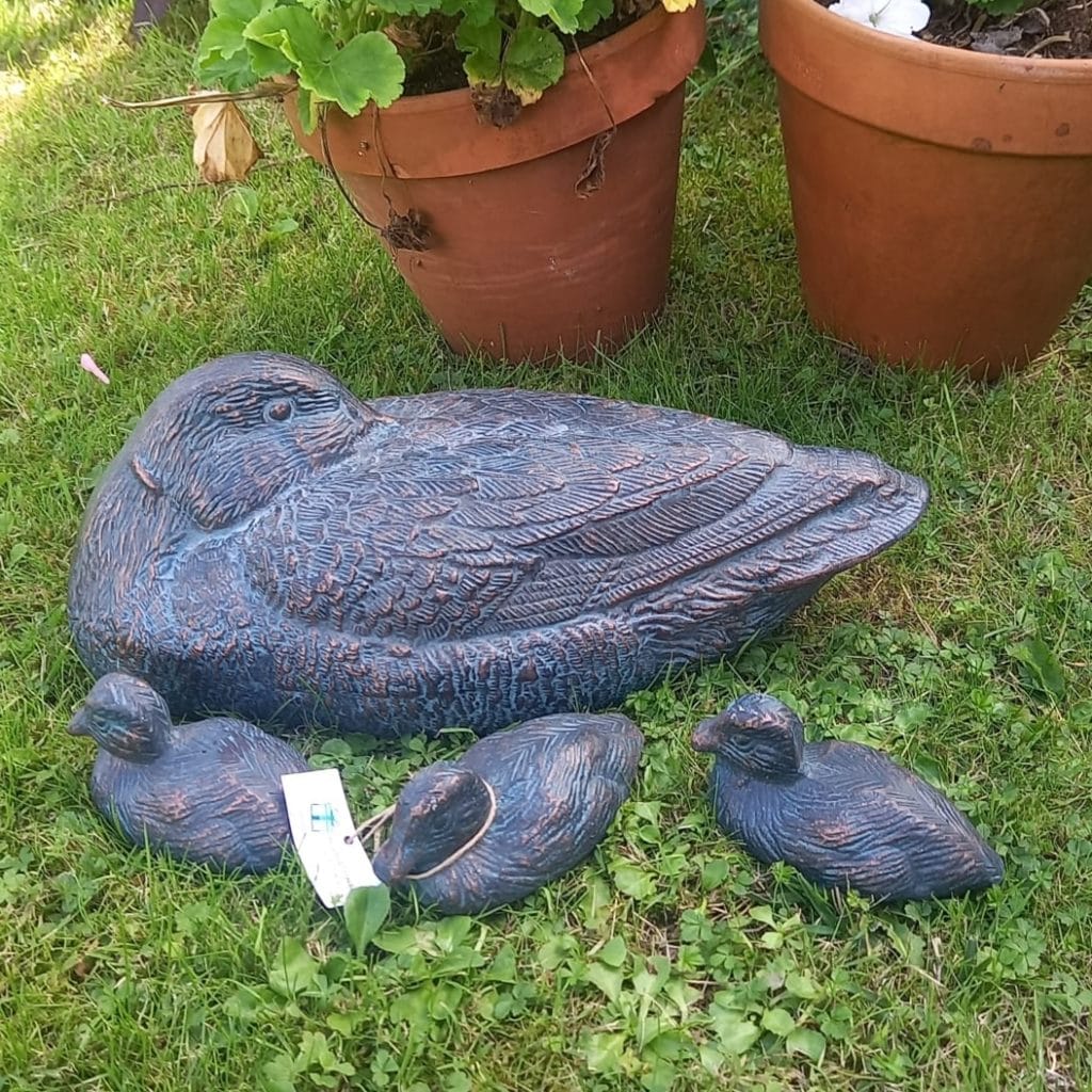 Duck & Three Ducklings Ornaments - Farm and Garden Supplies